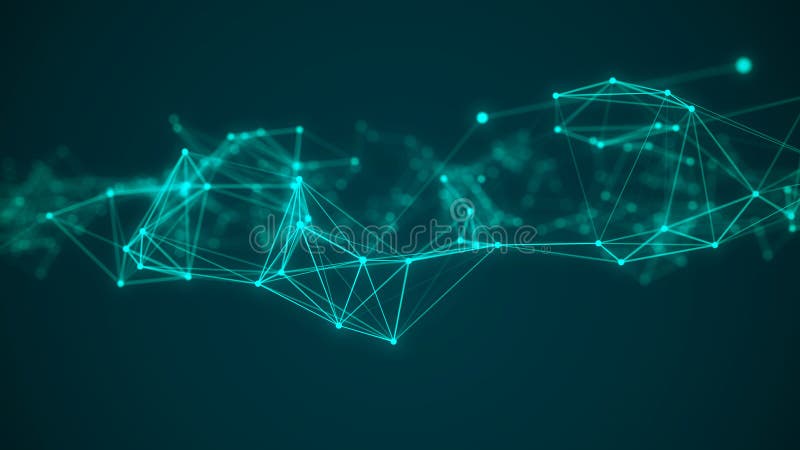 Business Futuristic Backdrop. Network Connection Structure Cyberspace ...