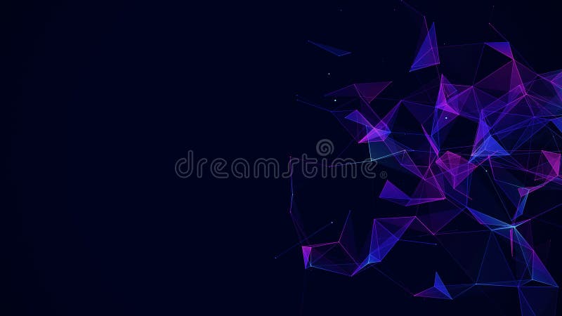 Business Futuristic Backdrop. Network Connection Structure Cyberspace ...