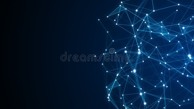 Business Futuristic Backdrop. Network Connection Structure Cyberspace ...