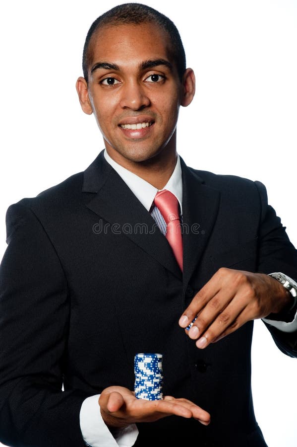 Business Gamble stock image. Image of black, stack, adult - 10724971