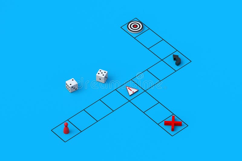 Business Game. Step-by-step Planning. Movement Towards the Goal. Right ...