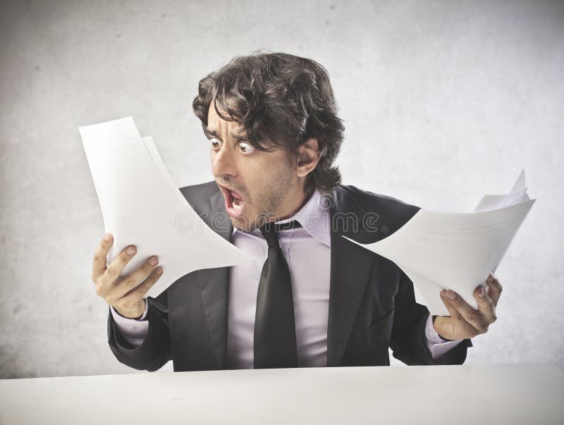 Business Getting Crazy stock image. Image of bill, unhappy - 25595077