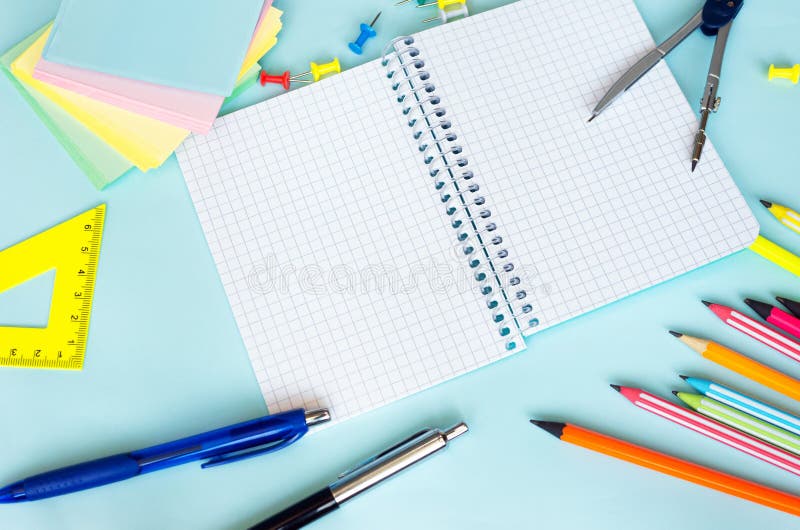 Business Glider Copy Space. Notepad with Blank Sheet for Text. Notes ...