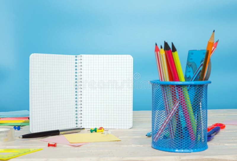 Business Glider Sheet Blank Checkered Copy Space. Notepad with Blank ...