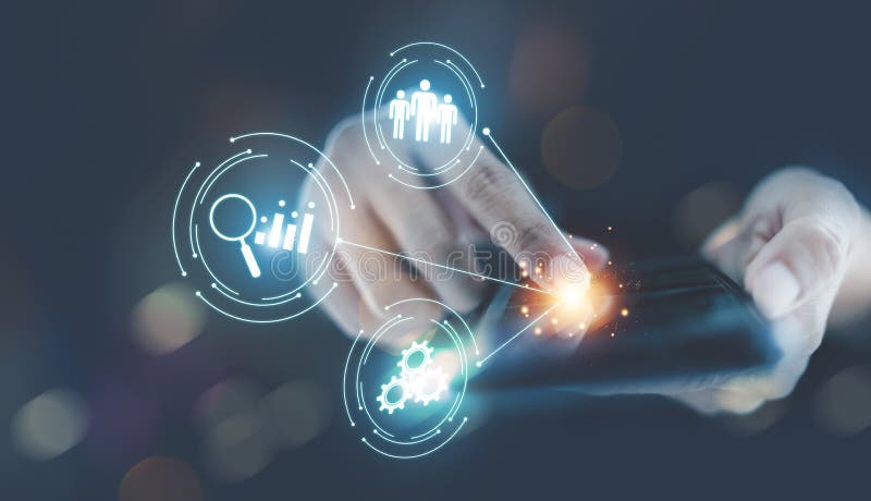 Business Global Internet Connection Application Technology and Digital ...