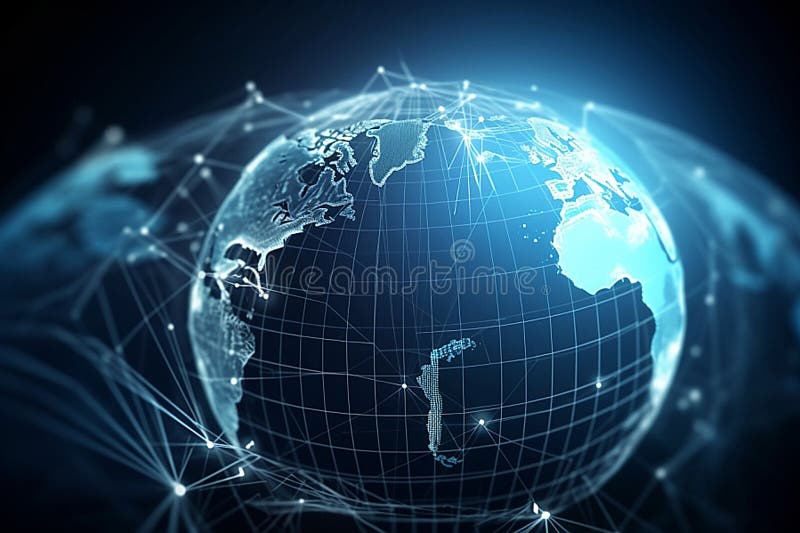 Business Global Internet Connection Application Technology and Digital ...
