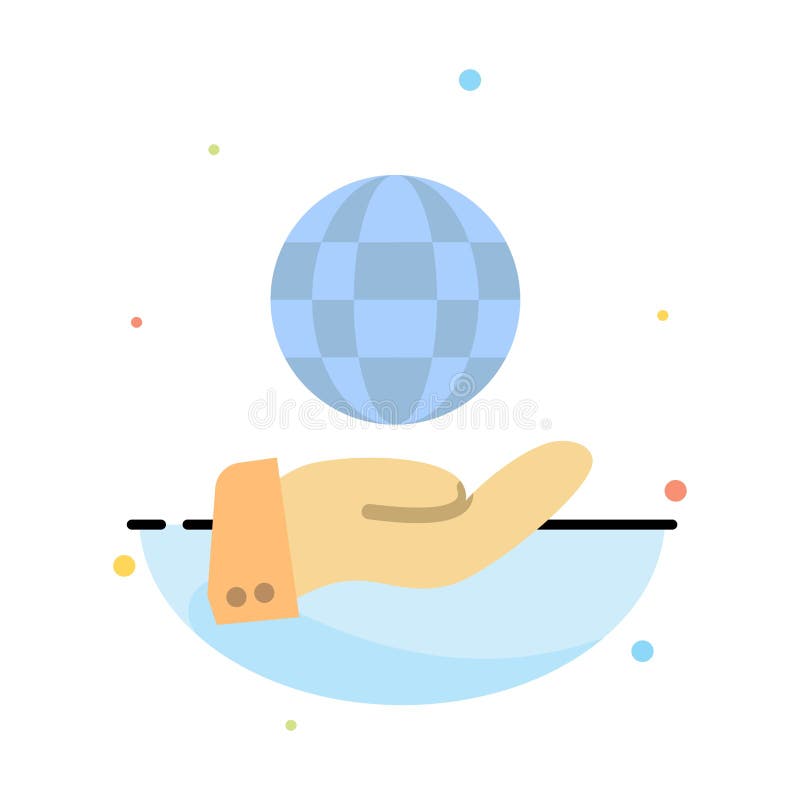 Business, Global, Modern, Services Abstract Flat Color Icon Template ...