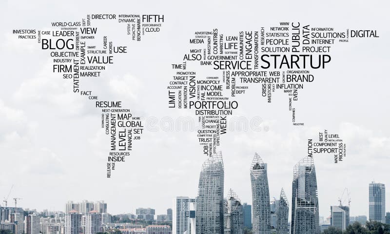 Business Globalization Concept. Stock Photo - Image of cartography ...