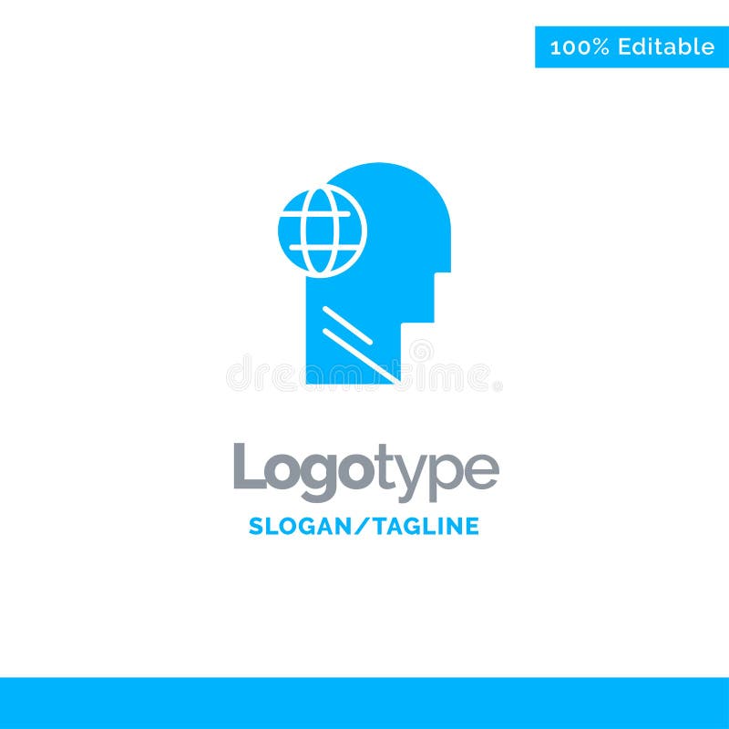 Think big blue stamp stock illustration. Illustration of isolated ...