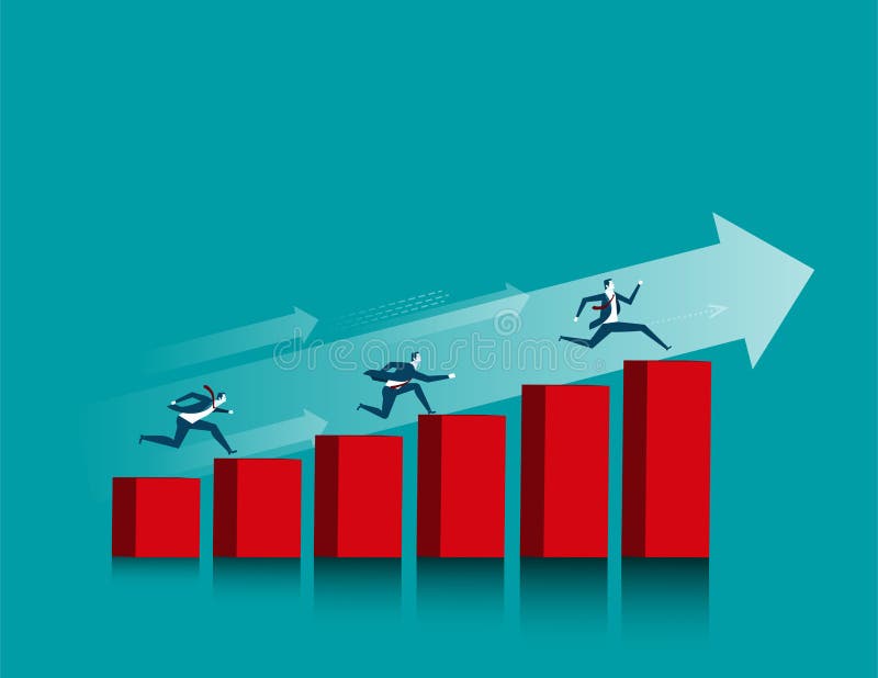 Business Go Path To Success Stock Vector - Illustration of leadership ...