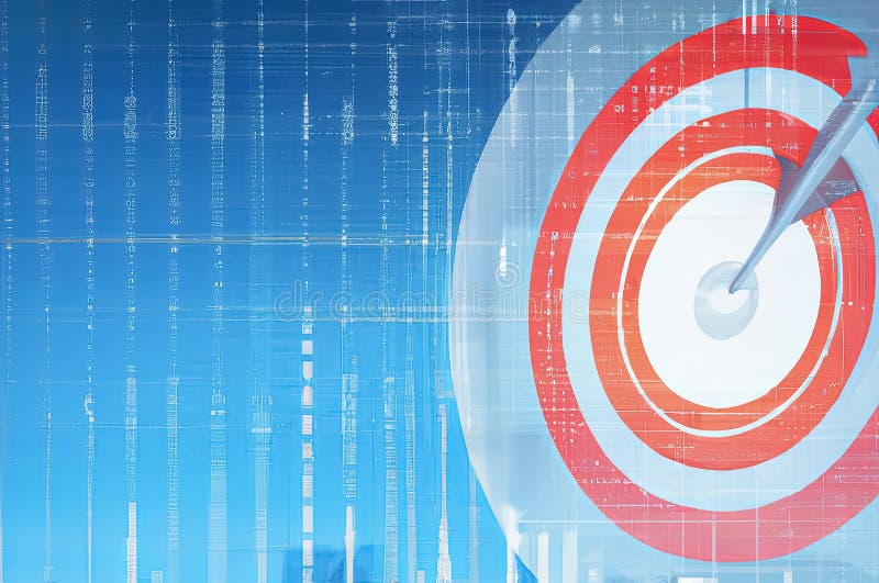 Business and Goal Setting Banner, Motivational Design Element, Target ...