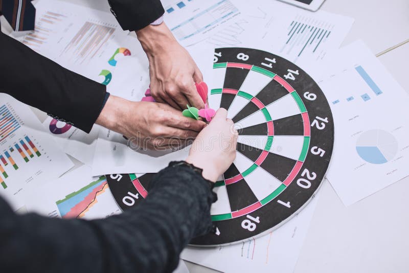 Business Goal and Target Concept of Teamwork Stock Photo - Image of ...