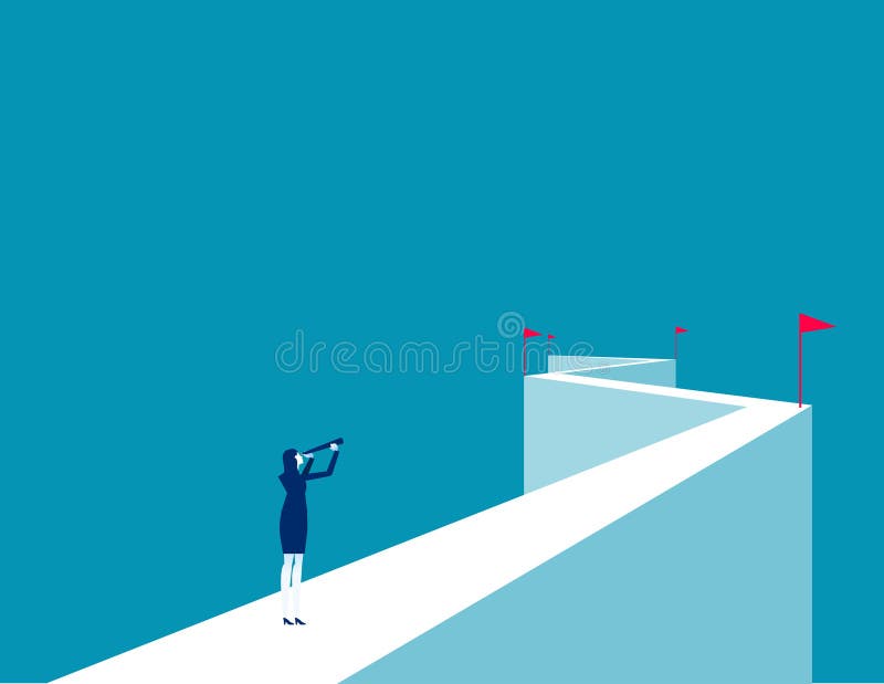 Business Goal and Vision. Business Vector Illustration Stock Vector ...