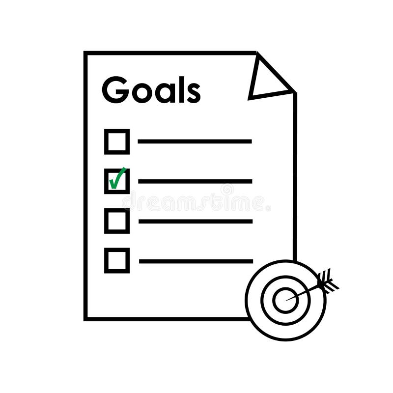 Business Goals Target stock vector. Illustration of letter - 259678027