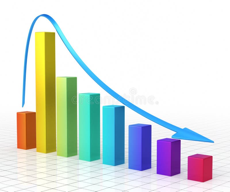 Business Gradient Color Graph Bar Stock Illustration - Illustration of ...