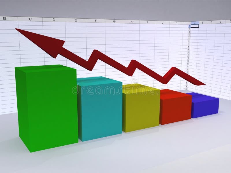 Business Chart stock illustration. Illustration of marketing - 1005705