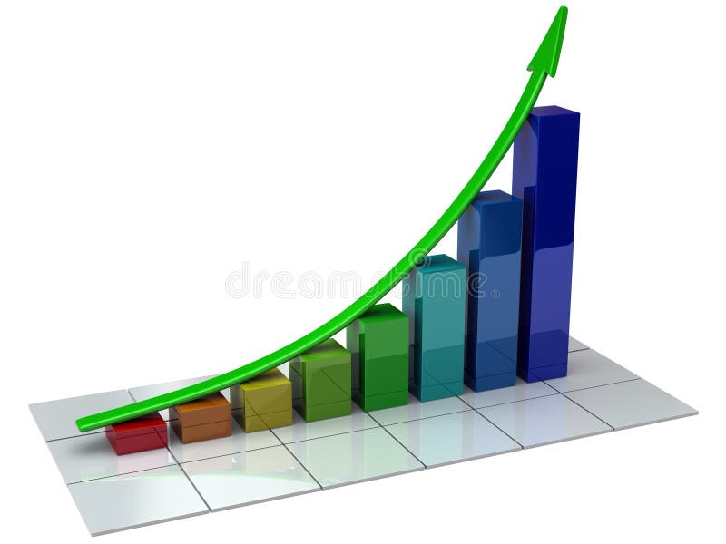 Business graph stock illustration. Illustration of chart - 11950953
