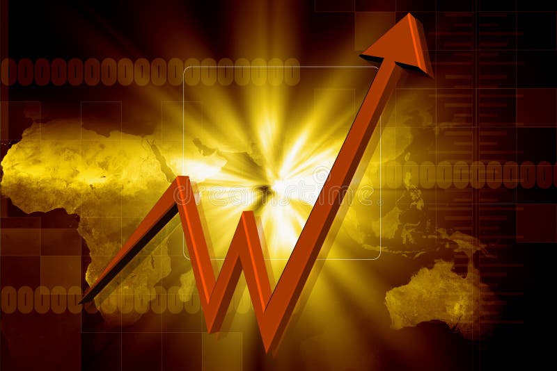 Business graph stock illustration. Illustration of macro - 15194829