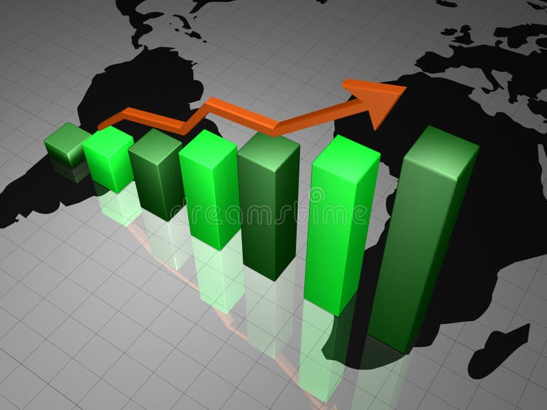BUSINESS GRAPH stock illustration. Illustration of accounting - 1525560
