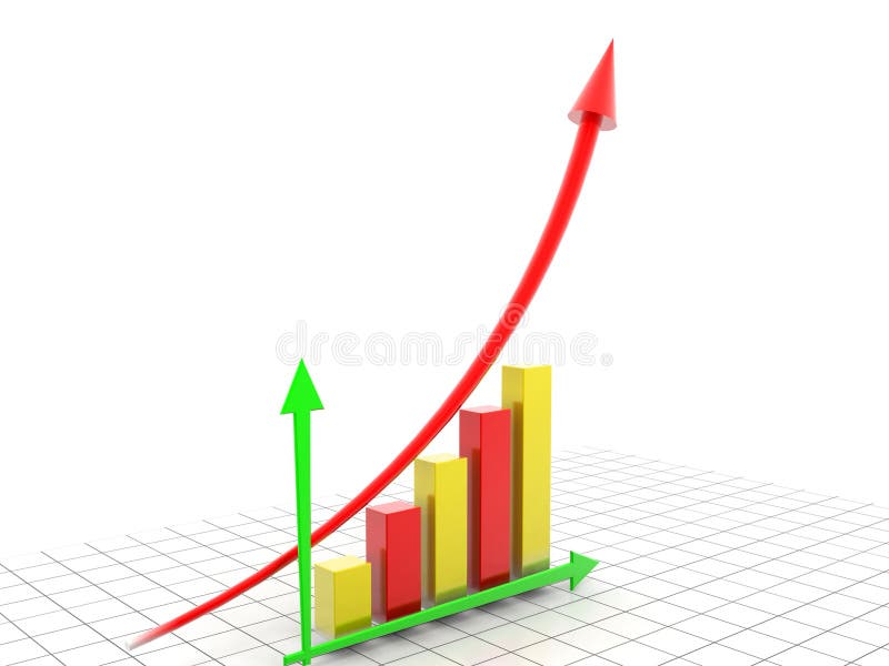 Business graph down stock illustration. Illustration of indicator ...