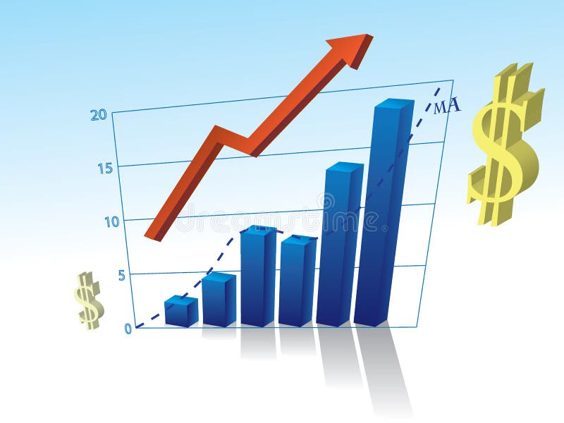 Business graph stock illustration. Illustration of graph - 16732941