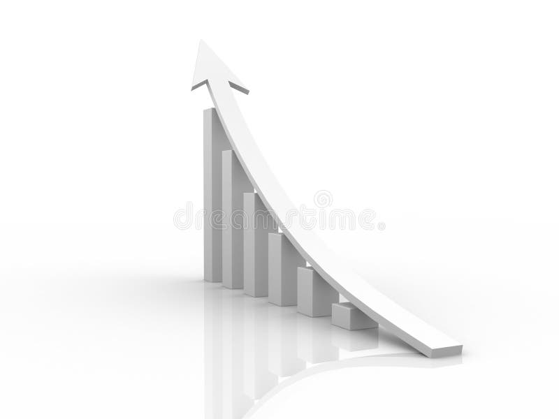 3d Graphs Showing Rise and Fall Stock Vector - Illustration of fund ...