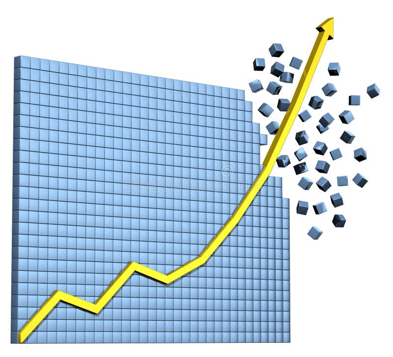Business Graph stock illustration. Illustration of tiles - 1766589