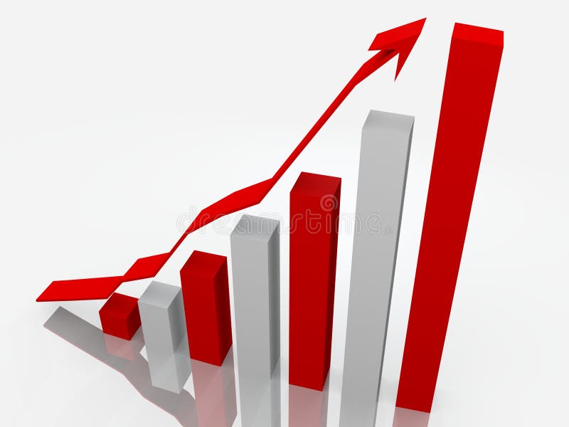 Business Financial Growth - Rising Graph Stock Illustration ...