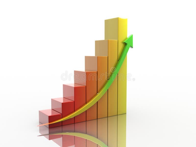 Business graph down stock illustration. Illustration of indicator ...