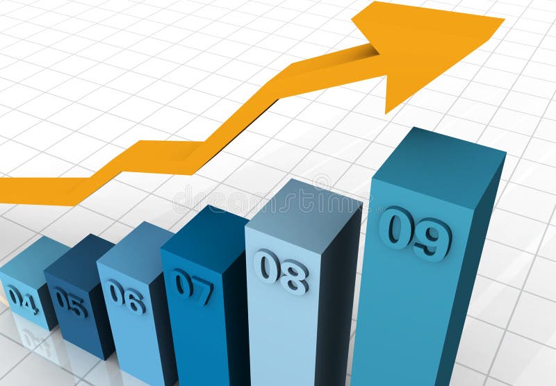 Business Graph 2004 - 2009 stock illustration. Illustration of 2006 ...
