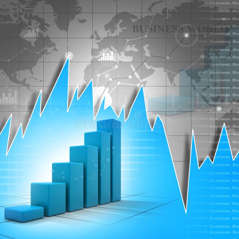 Business graph stock illustration. Illustration of achieve - 20186760
