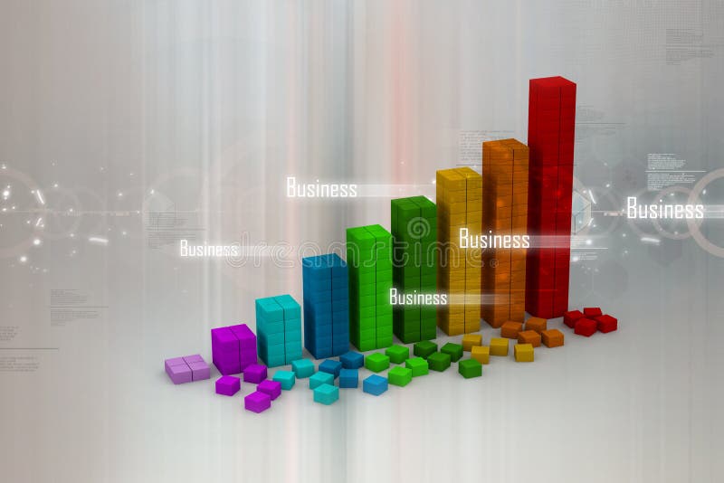 Business graph stock illustration. Illustration of design - 20298518