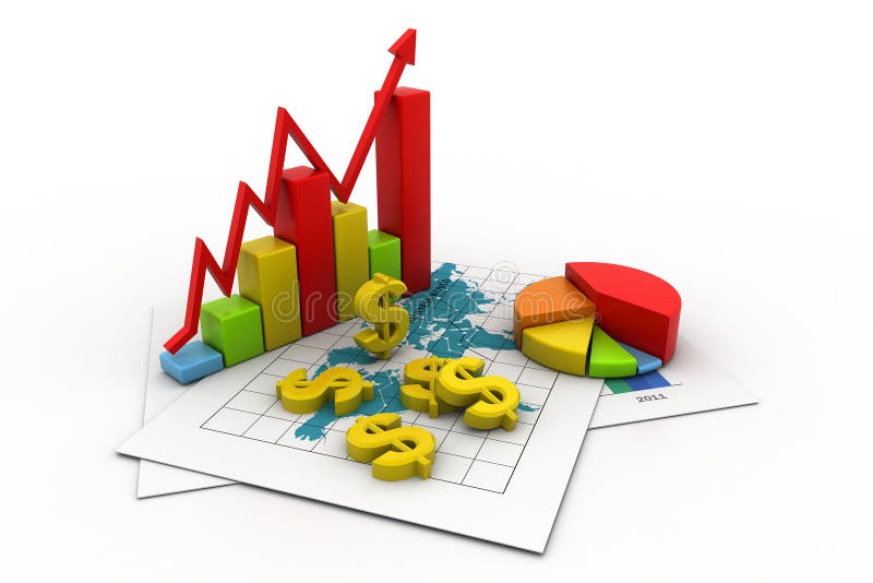 Business graph stock illustration. Illustration of currency - 21127775