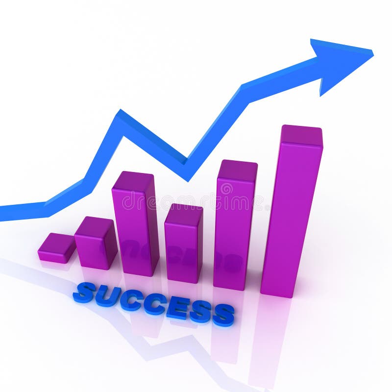 Business Graph With Rising Arrow Stock Illustration - Illustration of ... Business Graph With Rising Arrow Stock Illustration - Illustration of ...