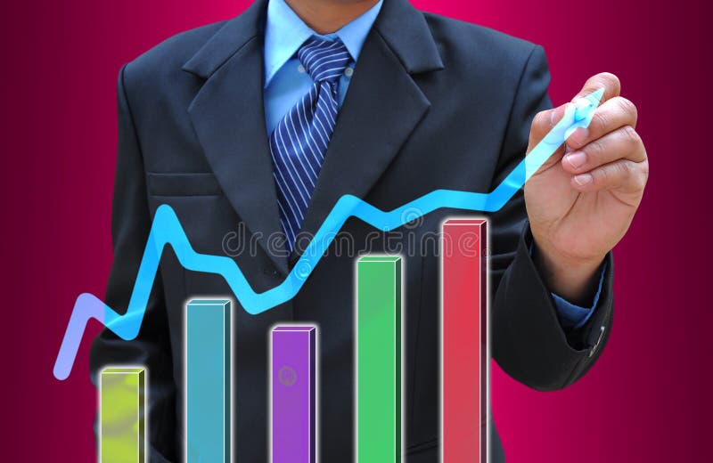 Business graph stock photo. Image of graphic, earning - 23196720