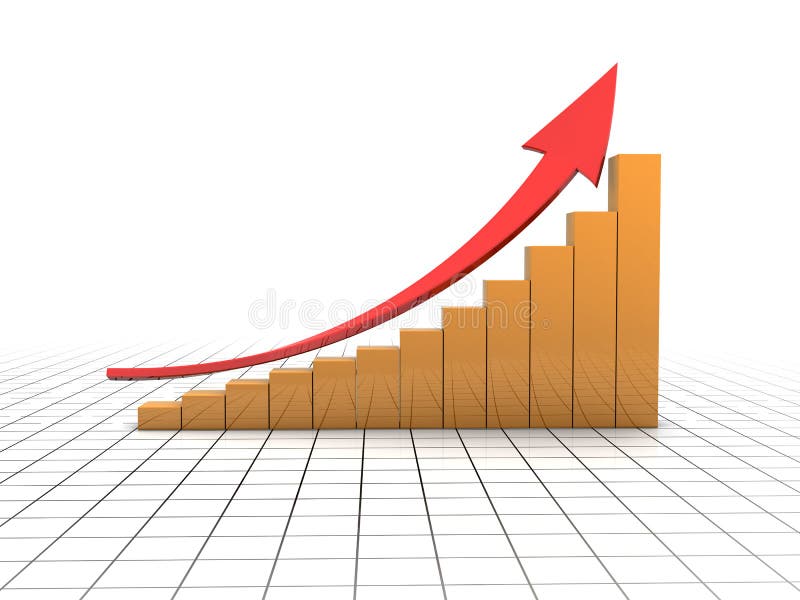 Business graph down stock illustration. Illustration of indicator ...