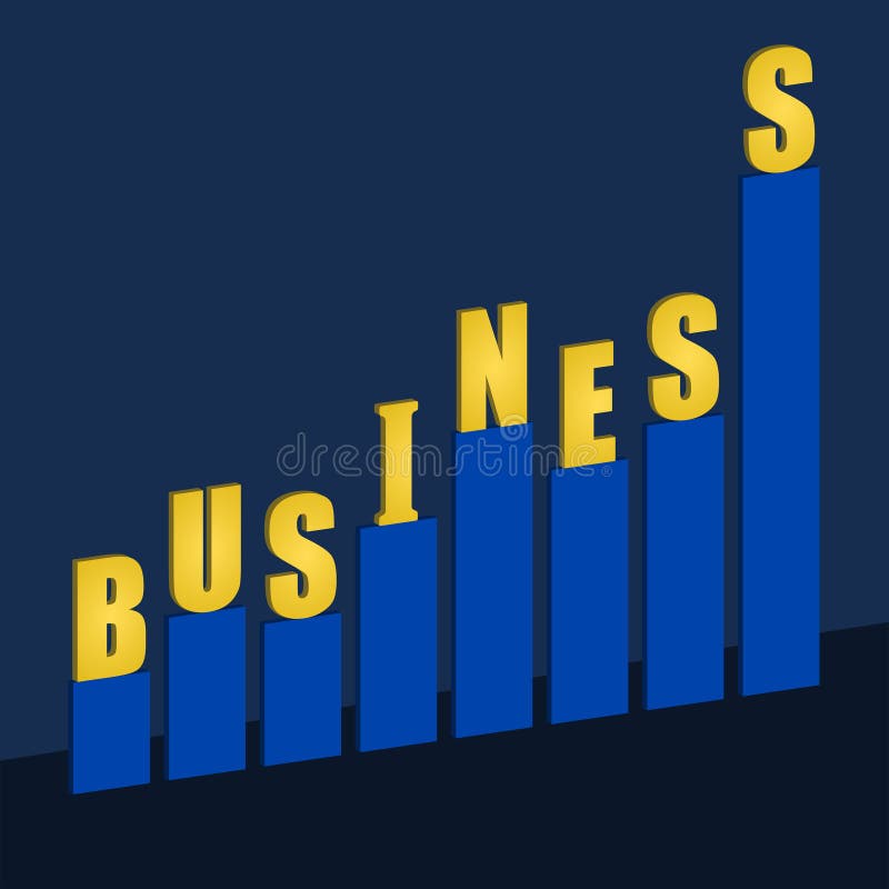 Business graph stock illustration. Illustration of presentation - 23973400