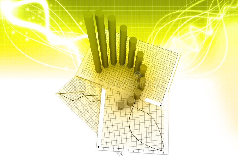 Business Graph, Diagram, Chart, Graphic Stock Illustration ...