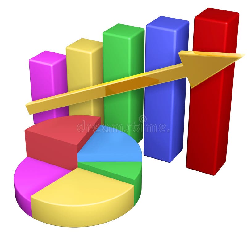 Chart graph stock illustration. Illustration of finance - 1437544