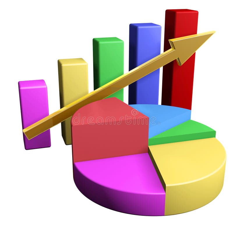 Business graph down stock illustration. Illustration of indicator ...