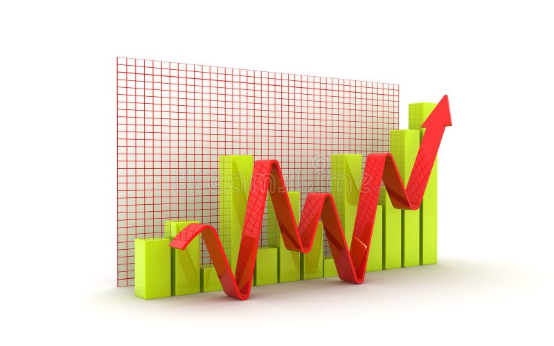 Marketing Business Sales Graph Stock Illustration - Illustration of ...