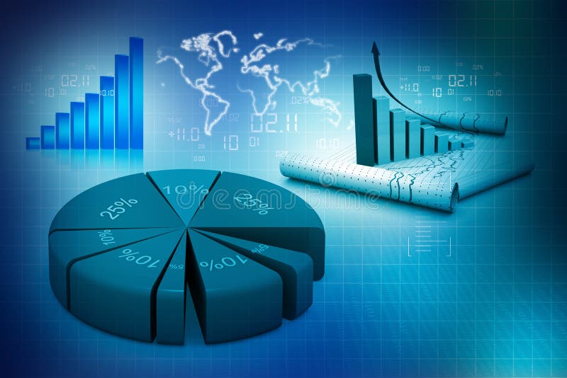 Business graph stock illustration. Illustration of chart - 29665833