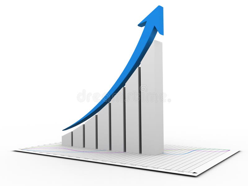 Business graph stock illustration. Illustration of chart - 11950953