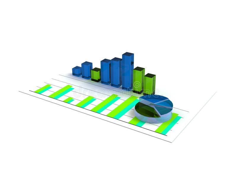 Business Graph Analysis Report Stock Illustration - Illustration of ...