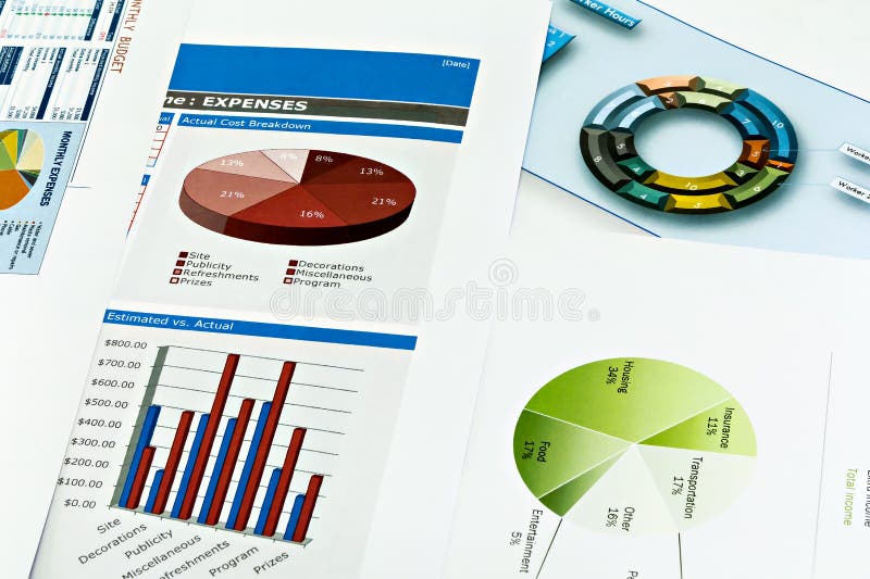 Business Graph Analysis Report Stock Photo - Image of finance, asset ...