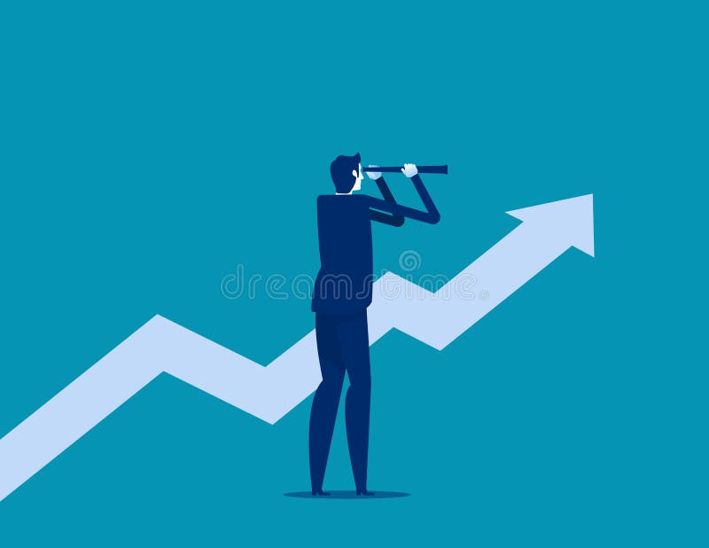 Business Graph with Arrow Up. Success and Growth Idea Concept Stock ...