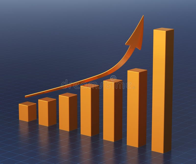 Business Graph Bar stock illustration. Illustration of investment ...