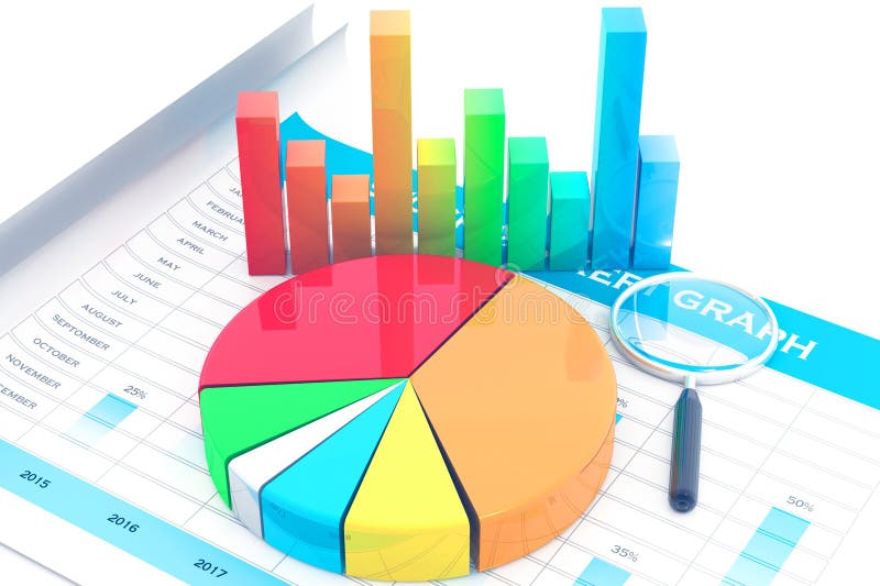 Business graph stock illustration. Illustration of graph - 188271555
