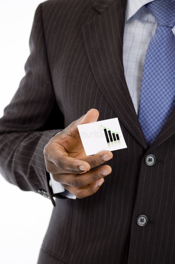 Business Graph Card 2 stock image. Image of suit, advertise - 2607913
