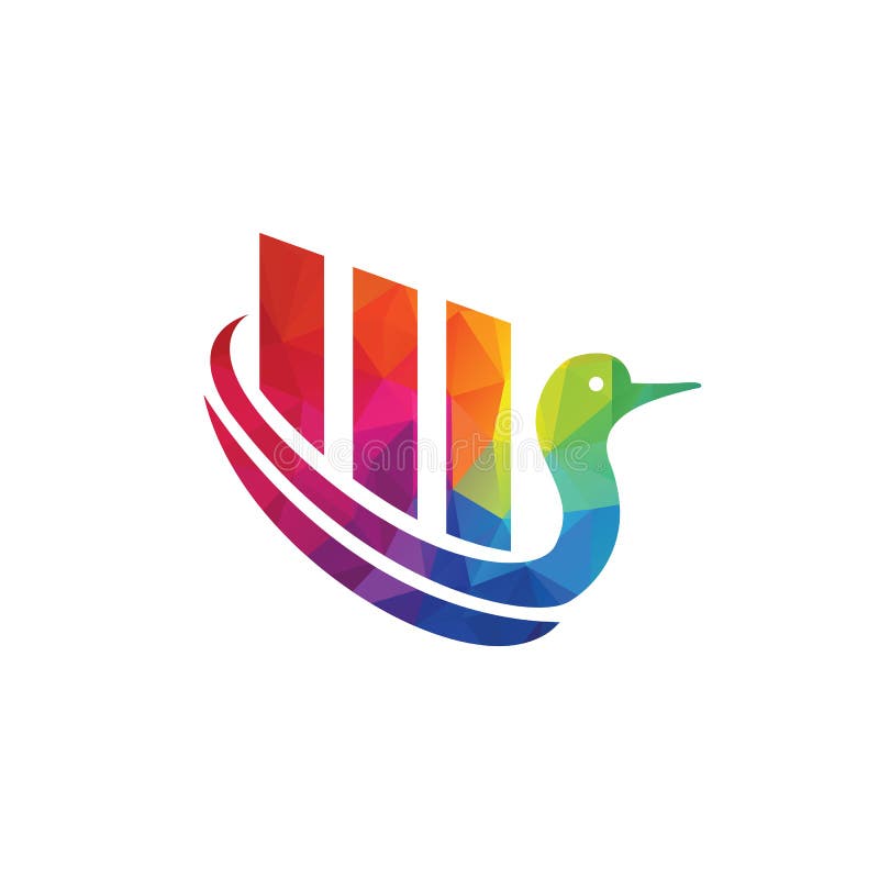 Graph Bird Logo Icon Design. Stock Vector - Illustration of money ...